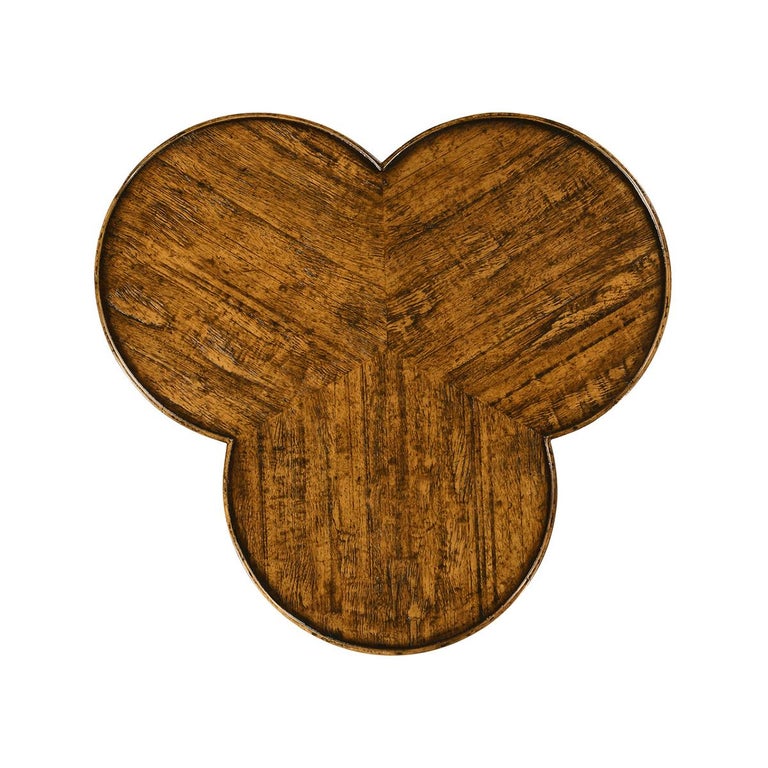 Trefoil Three-Tier Side Table - Country Walnut For Sale at 1stDibs