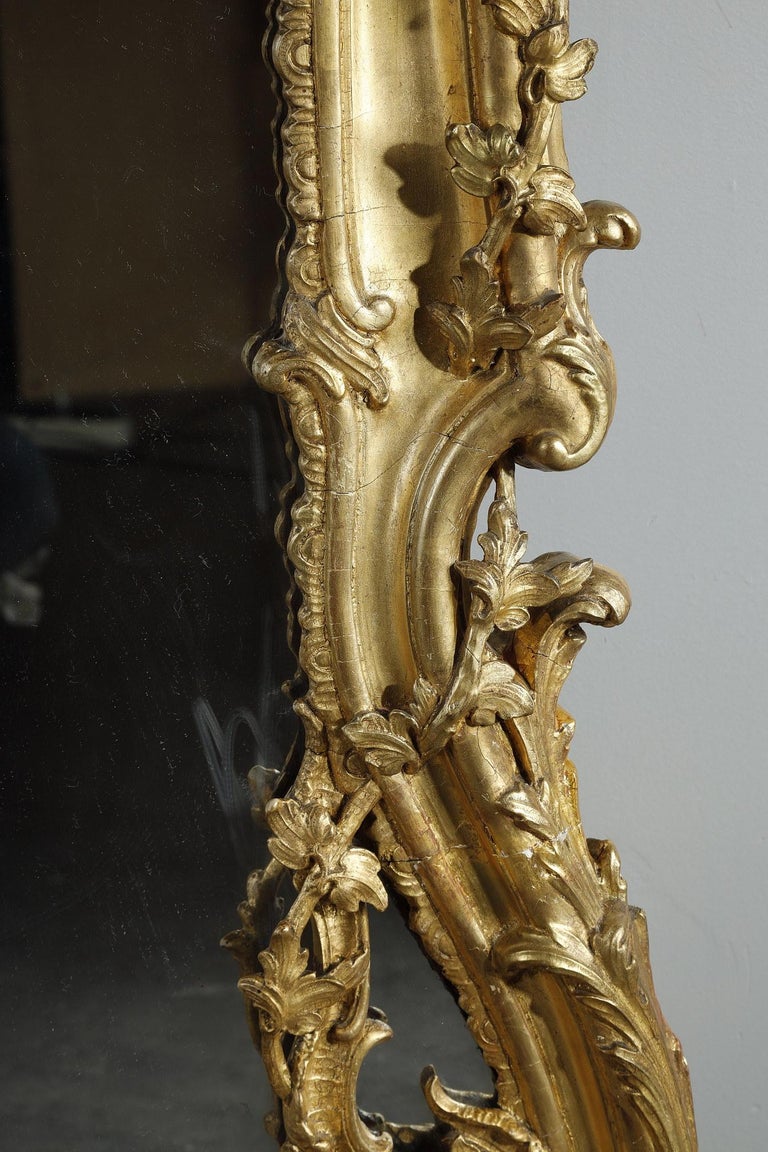 Very large Louis XV Style mirror with Rocaille decoration For Sale at ...