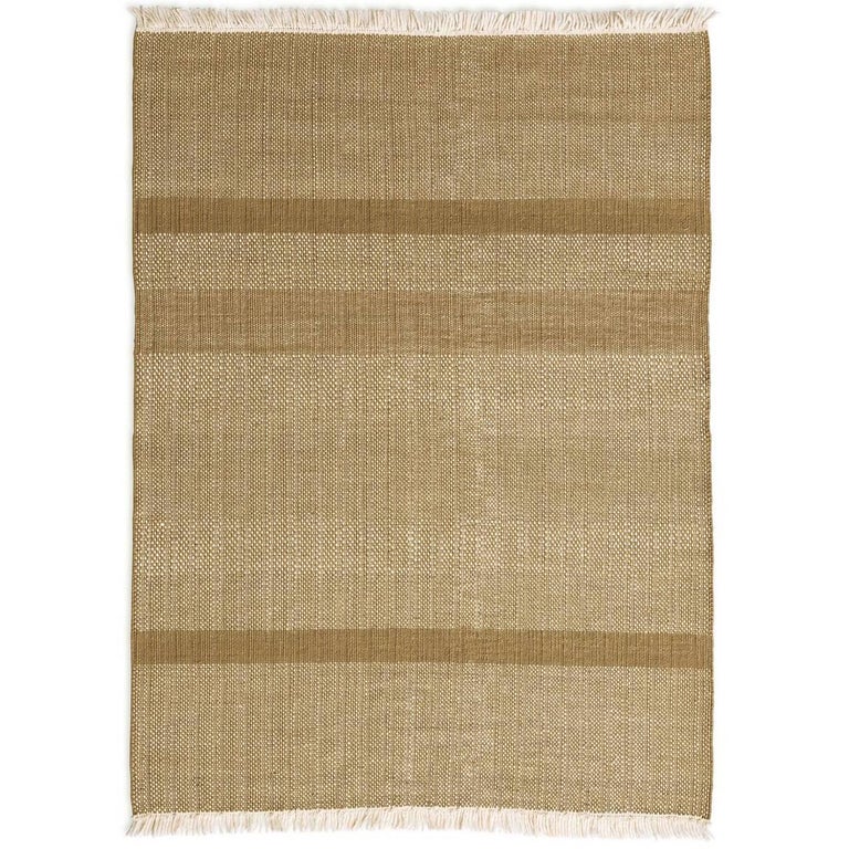Tres Ochre Hand-Loomed Wool and Felt Texture Rug by Nani Marquina For ...