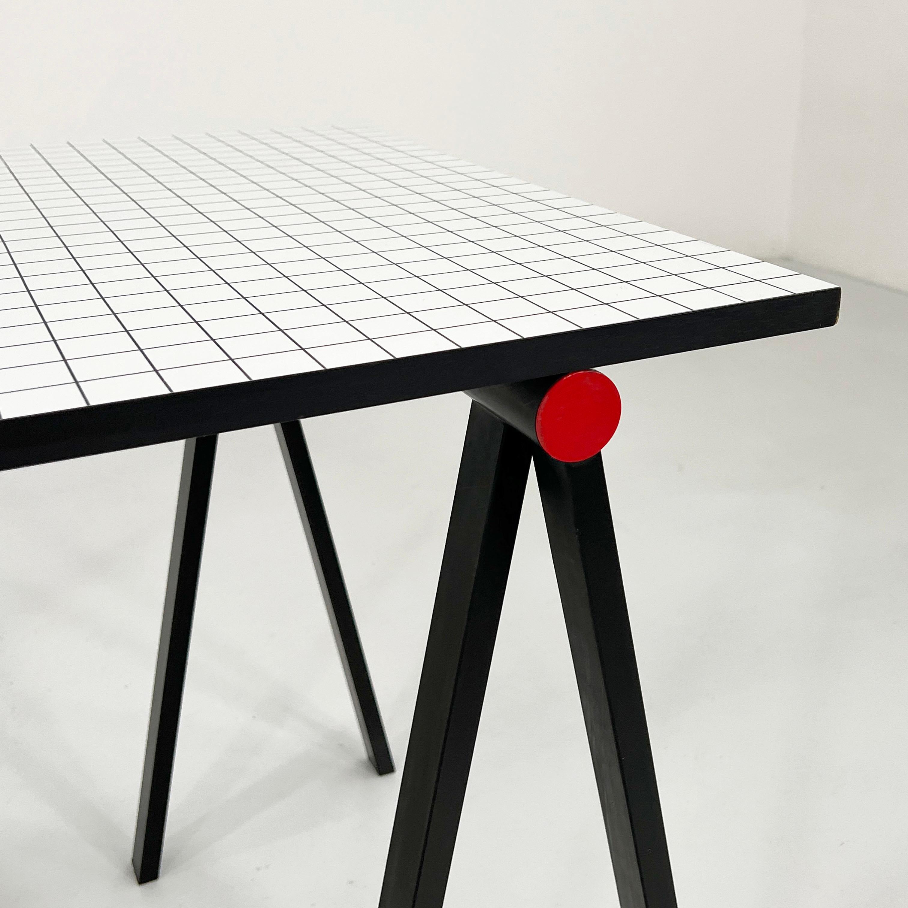 Trestle Desk by Rodney Kinsman for Bieffeplast, 1980s For Sale at 1stDibs