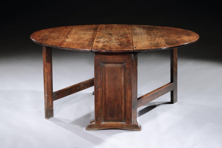 Trestle Gateleg Table, Museum Piece English Jacobean Cedarwood ...