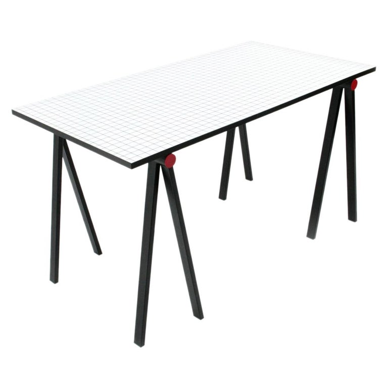 ‘Trestle’ table by Rodney Kinsman for Bieffeplast, 1980s at 1stDibs