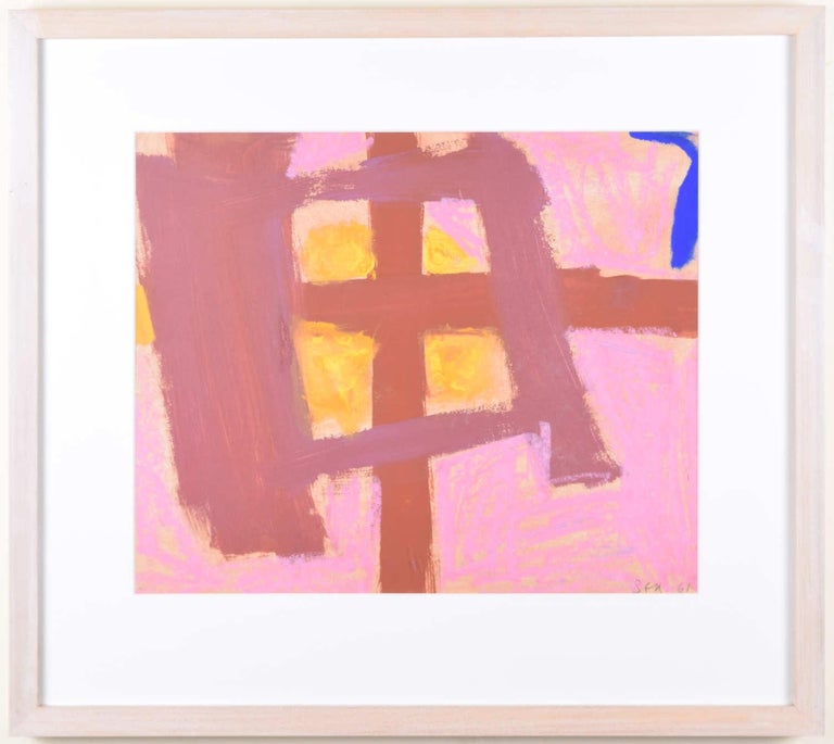 Trevor Bell - Way Out Blue acrylic 1960s abstract painting by Trevor ...