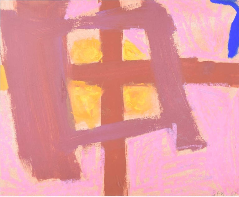 Trevor Bell - Way Out Blue acrylic 1960s abstract painting by Trevor ...