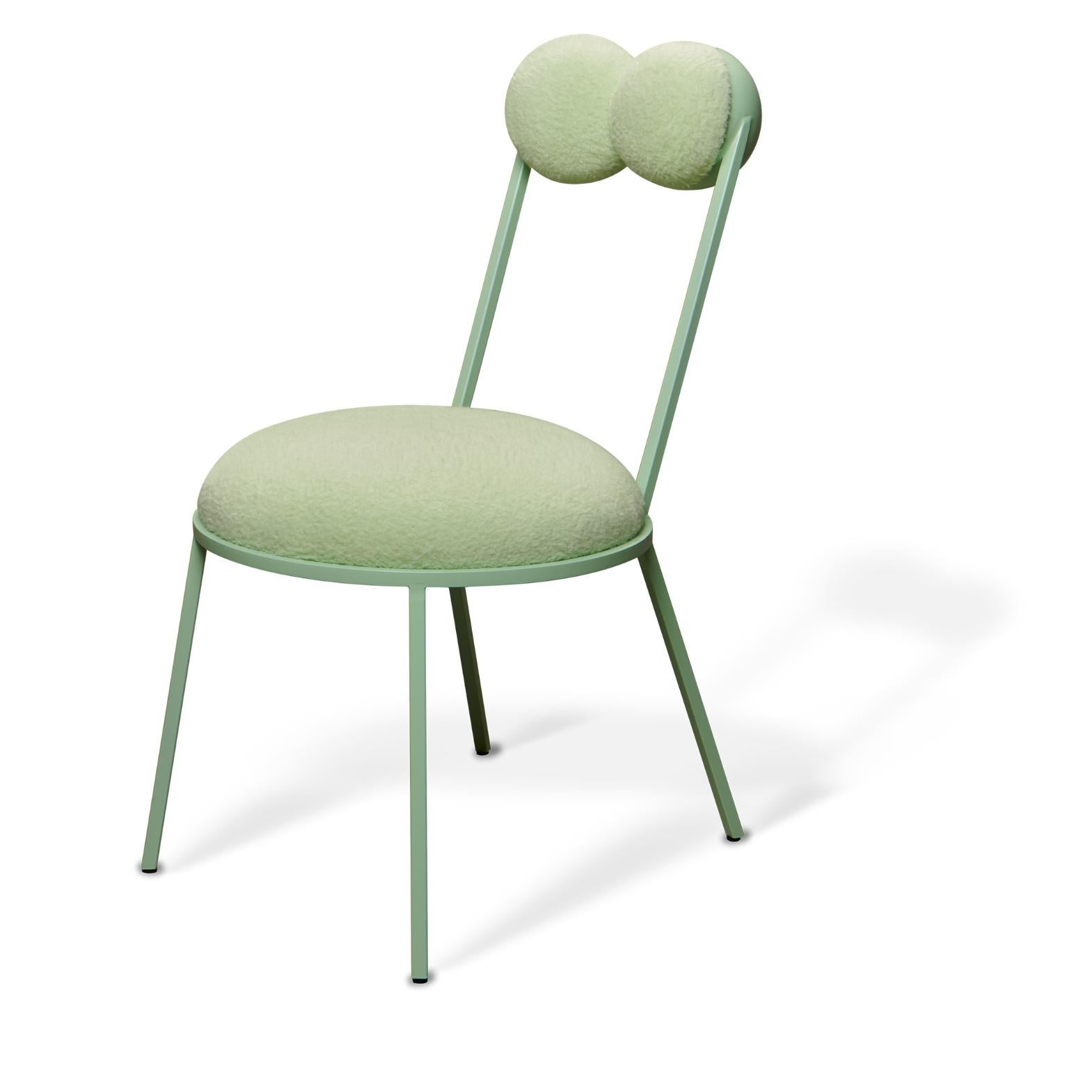 Trevor Mint Wool Chair by Bohinc Studio For Sale at 1stDibs