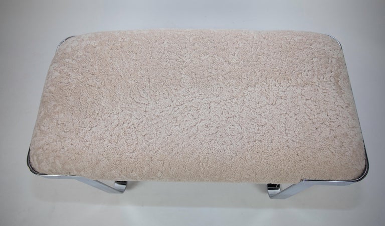 Tri Mark Bench Sheepskin/Sherling at 1stDibs | markbench
