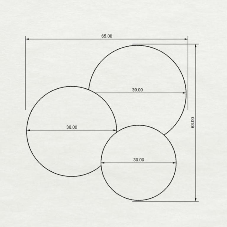 Tri-Nesting Column Tables by MSJ Furniture Studio For Sale at 1stDibs