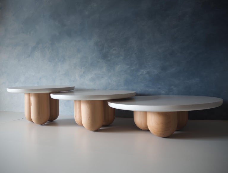Tri-Nesting Column Tables by MSJ Furniture Studio For Sale at 1stDibs