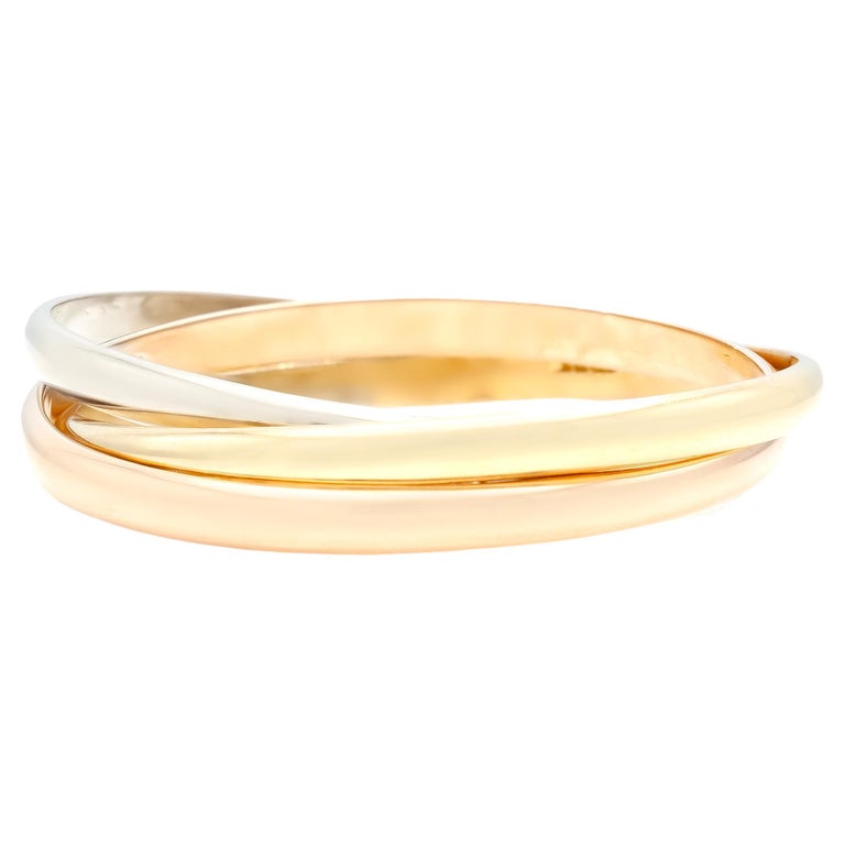 Tri-Tone Bangles For Sale at 1stDibs