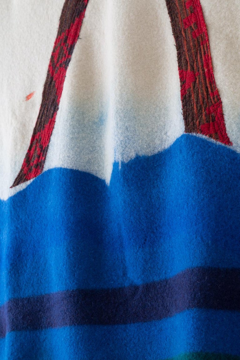 'Triangle 1' Quilt Painting Wool Tapestry Textile Art, in Stock For ...