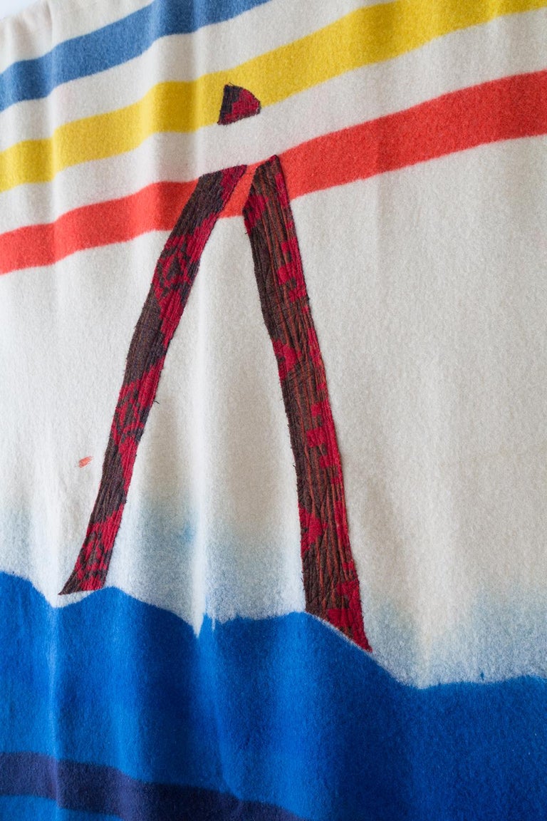 'Triangle 1' Quilt Painting Wool Tapestry Textile Art, in Stock For ...