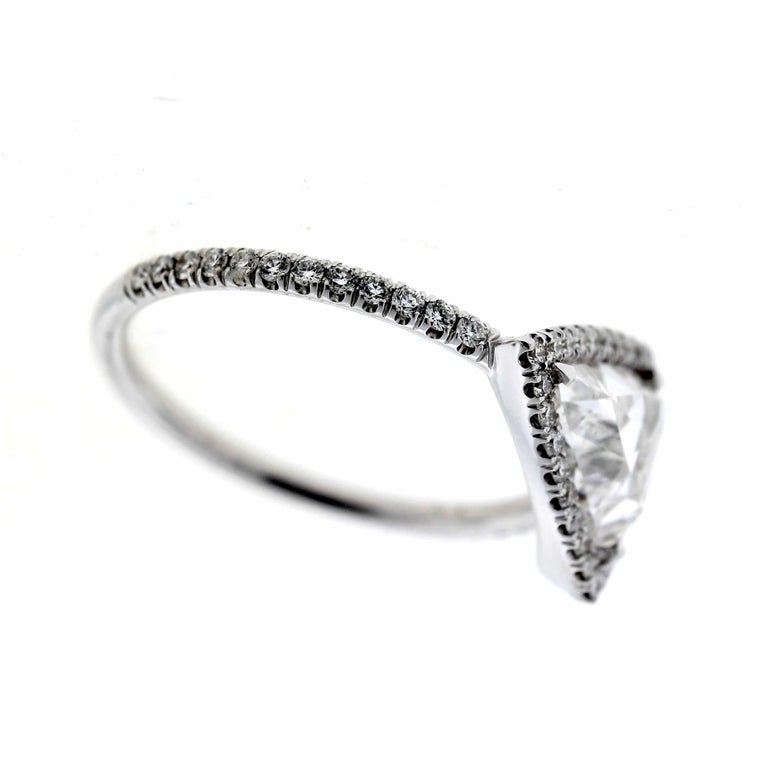 Triangle Diamond (Certified) Engagement Ring at 1stDibs | triangle ...