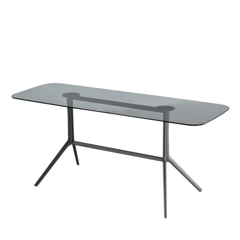 Triangle Glass Table For Sale at 1stDibs