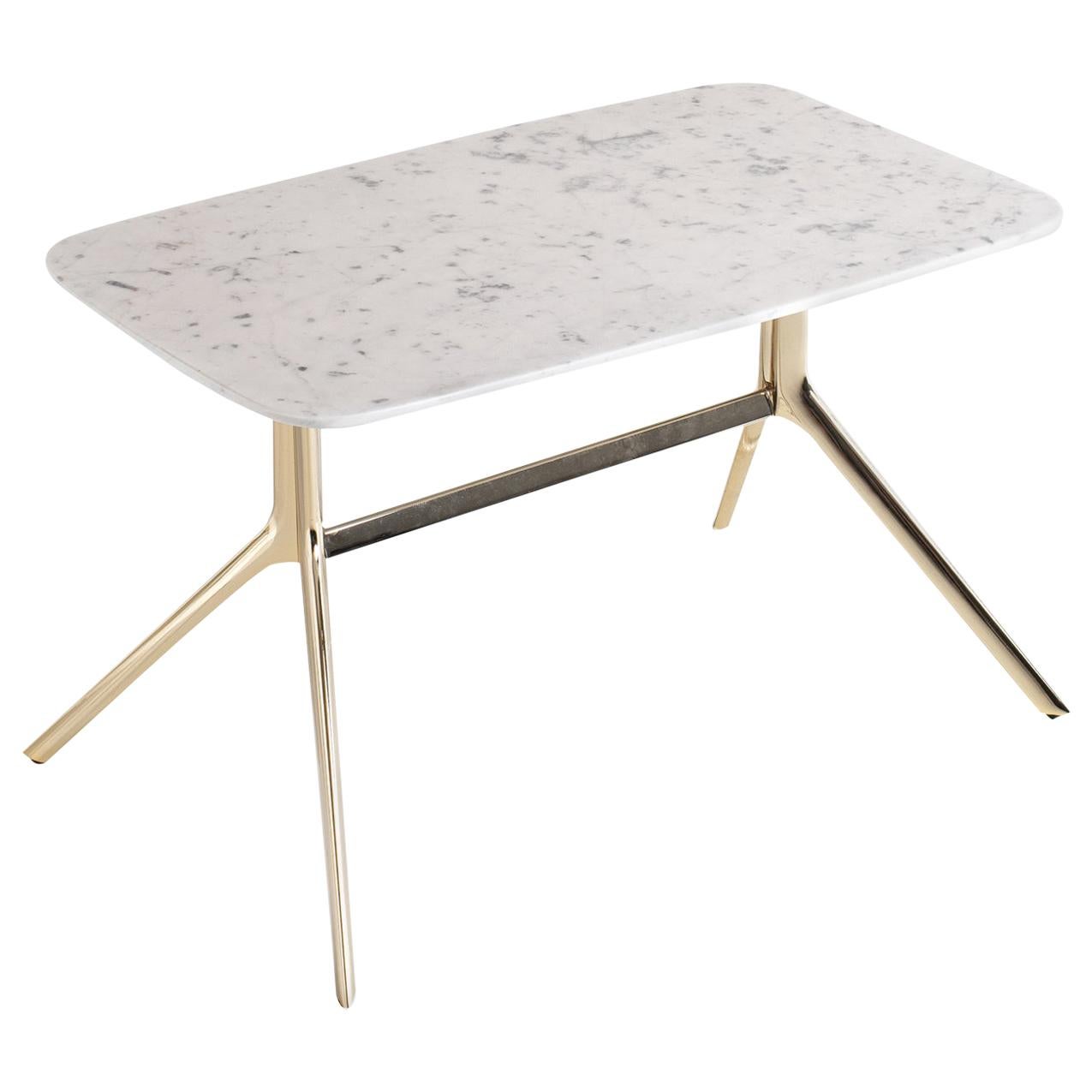 English Inlaid Marble-Top Serving Table For Sale at 1stDibs