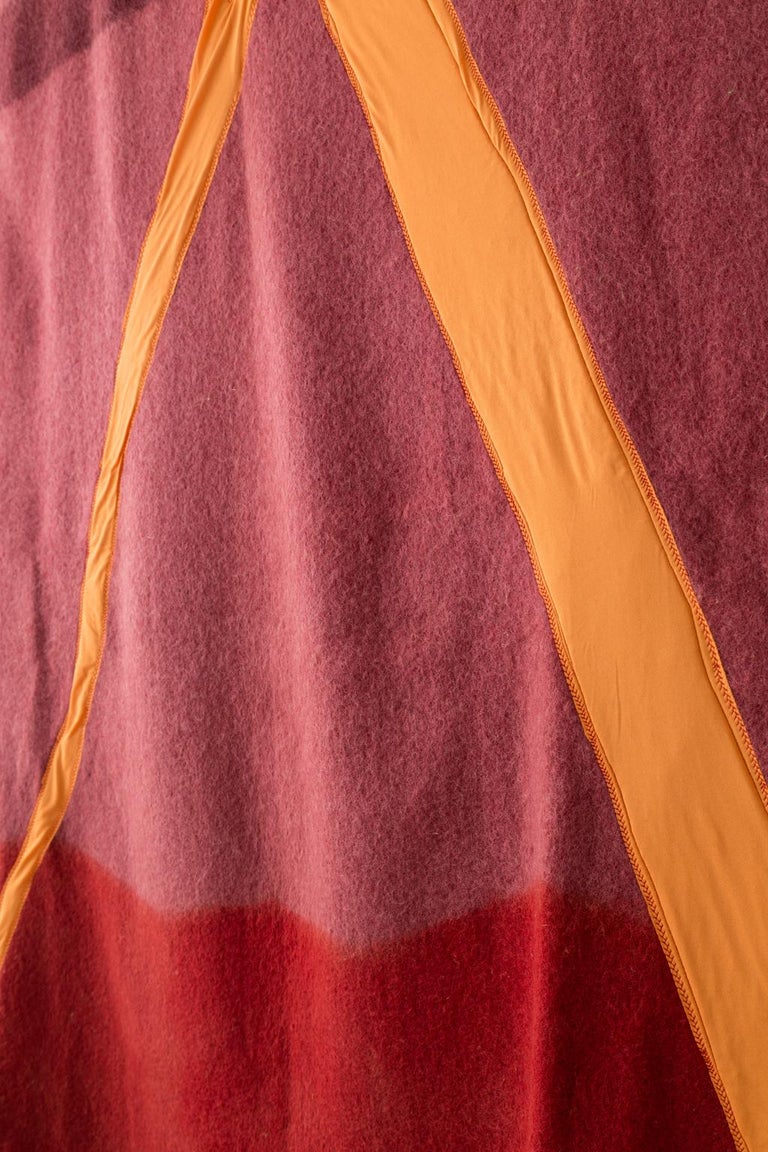 'Triangle Series #19' Quilt Painting Wool Tapestry Textile Art, in ...