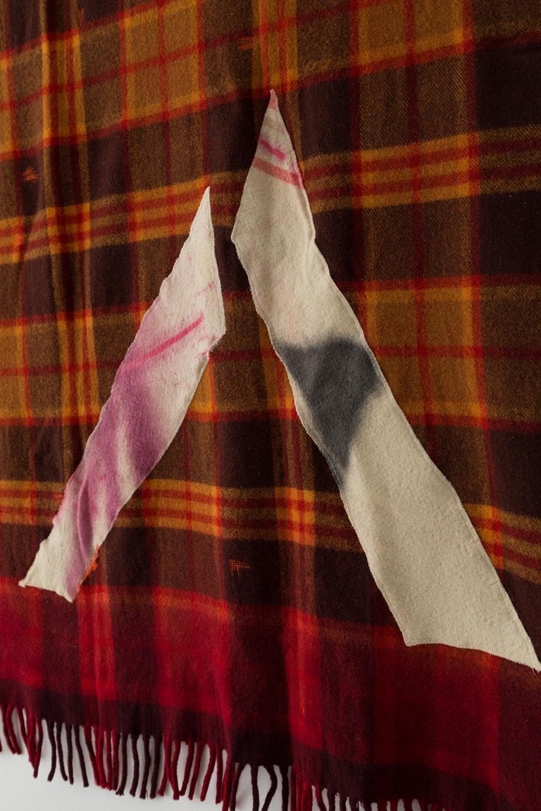 'Triangle Series #7' Quilt Painting Wool Tapestry Textile Art, in Stock ...