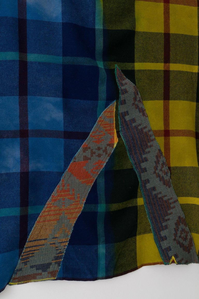 'Triangle Series #9' Quilt Painting Wool Tapestry Textile Art, In Stock ...