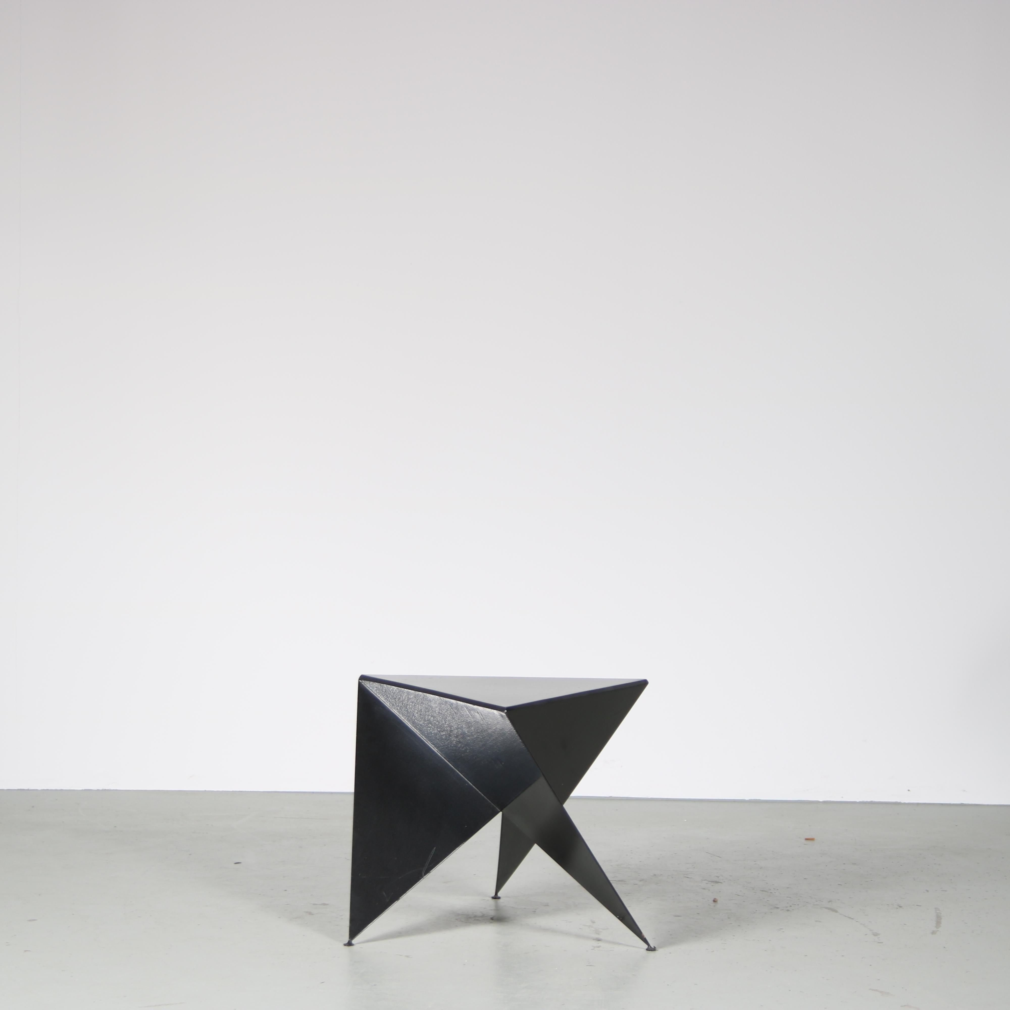 Triangle Side Table by Ronald Willemsen for Metaform, Netherlands, 1980 ...