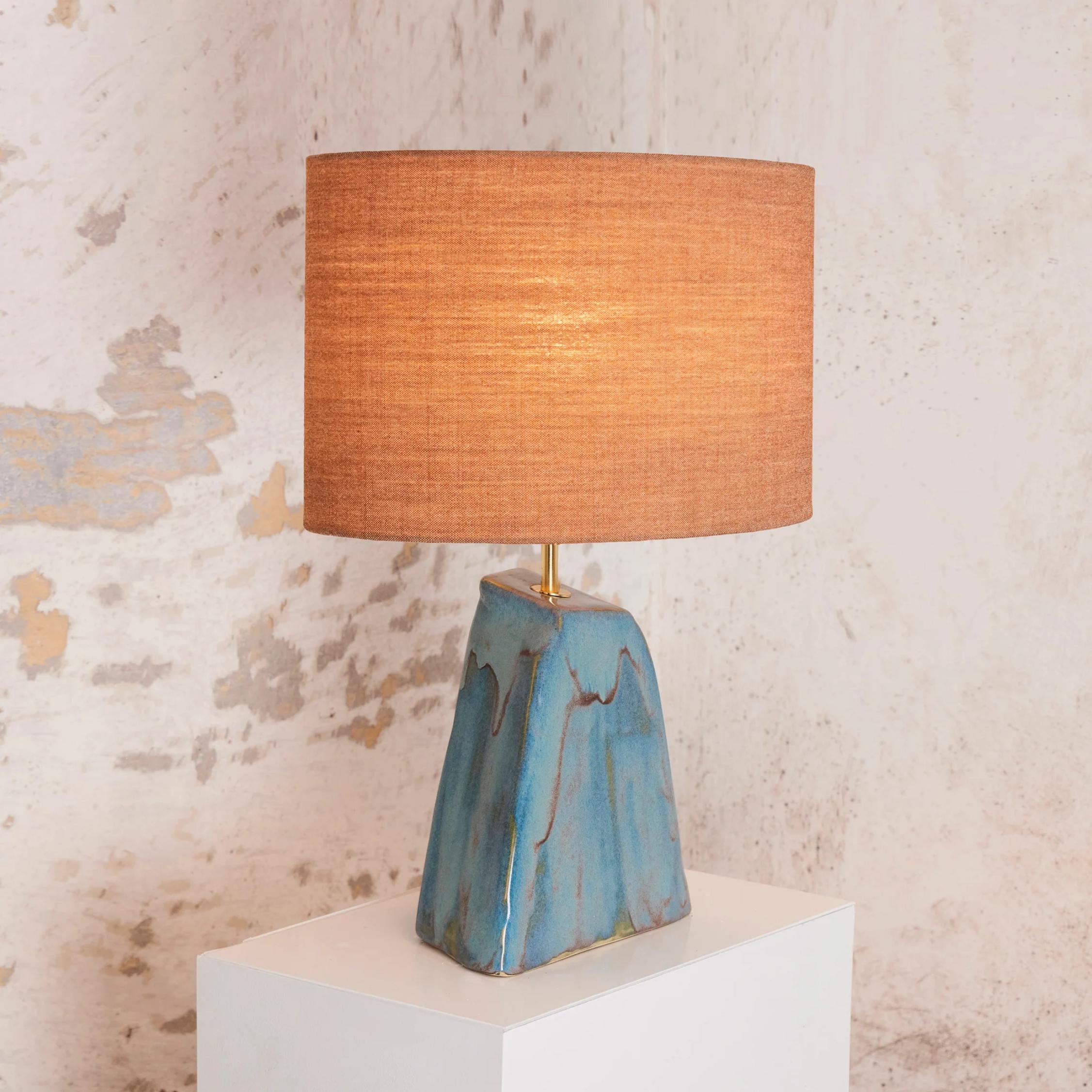 Triangular Ceramic Lamp by Project 213A For Sale at 1stDibs