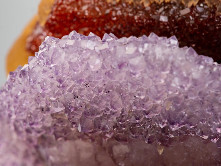 Triangular Geode Section with Perched Calcite For Sale at 1stDibs