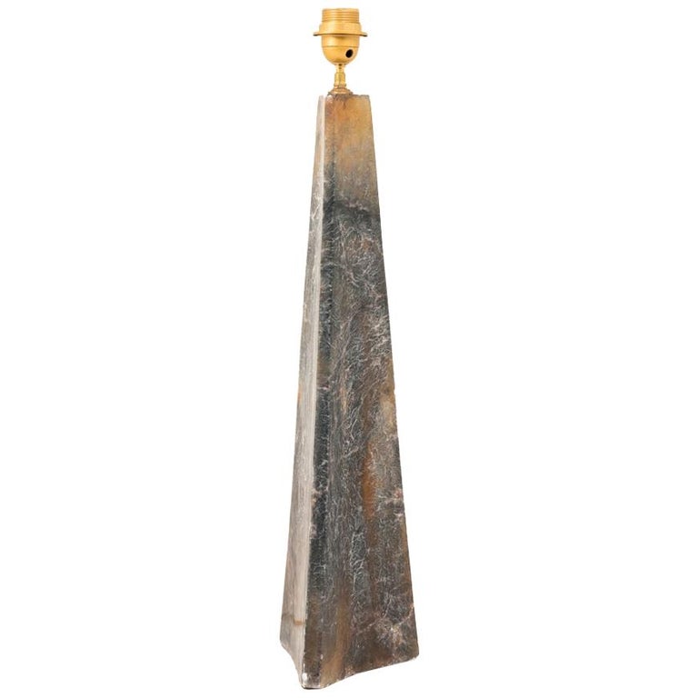 Triangular Lamp in Onyx, 20th Century For Sale at 1stDibs