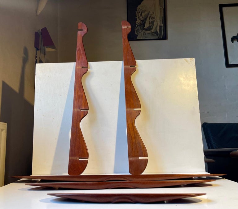 Triangular Shelving Unit - Spice Rack in Teak by Peder Moos and ...