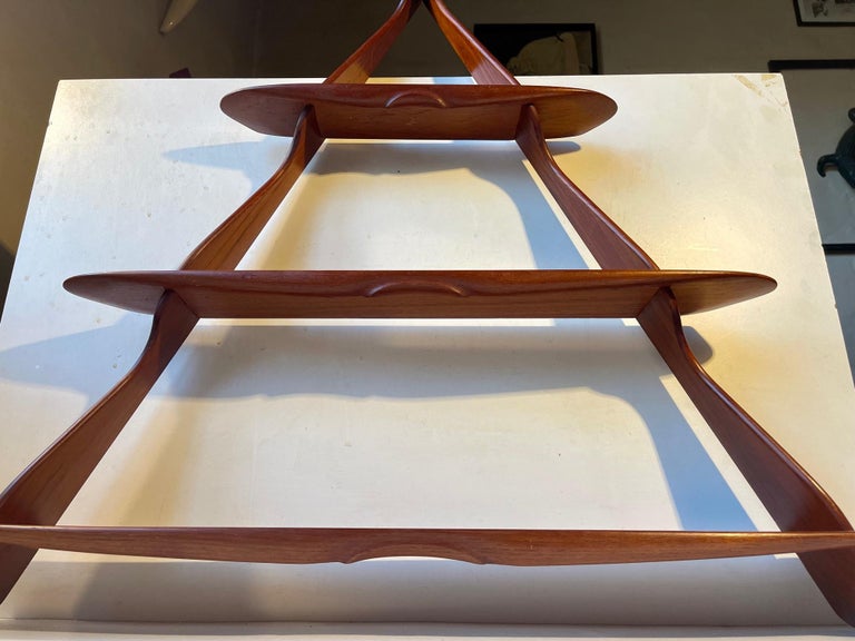 Triangular Shelving Unit - Spice Rack in Teak by Peder Moos and ...