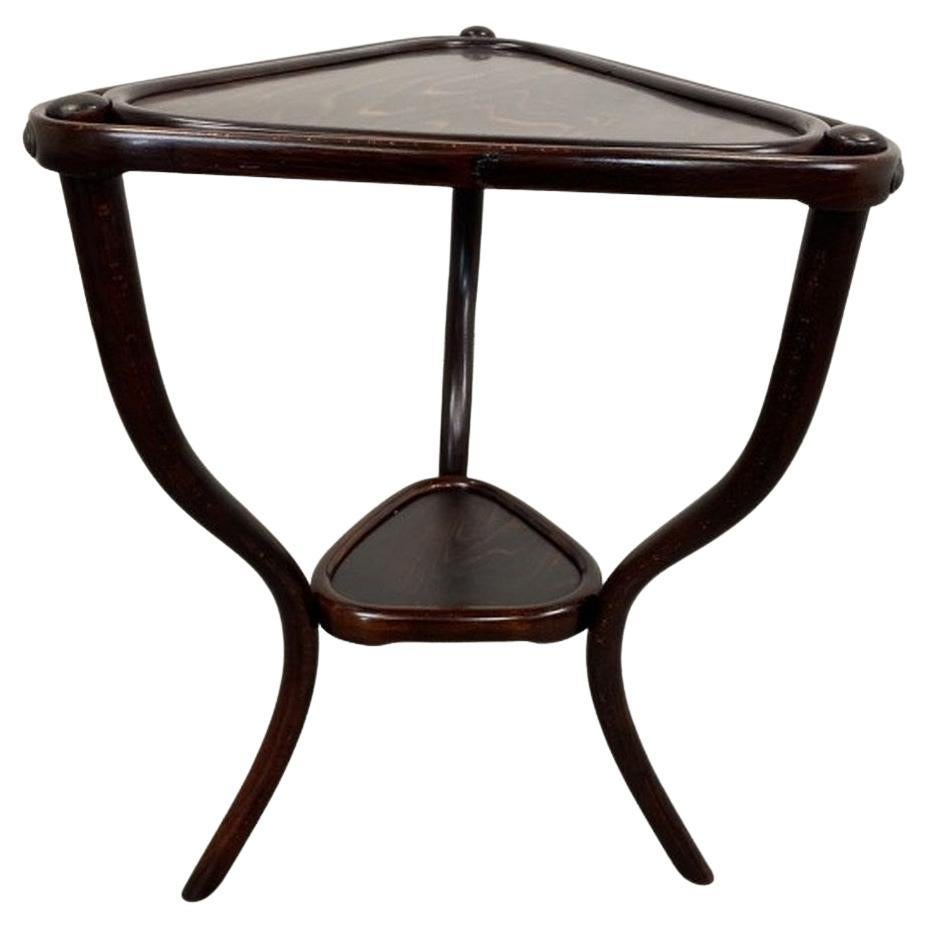 Exceptional Danish Teak and Rosewood Triangular Table at 1stDibs