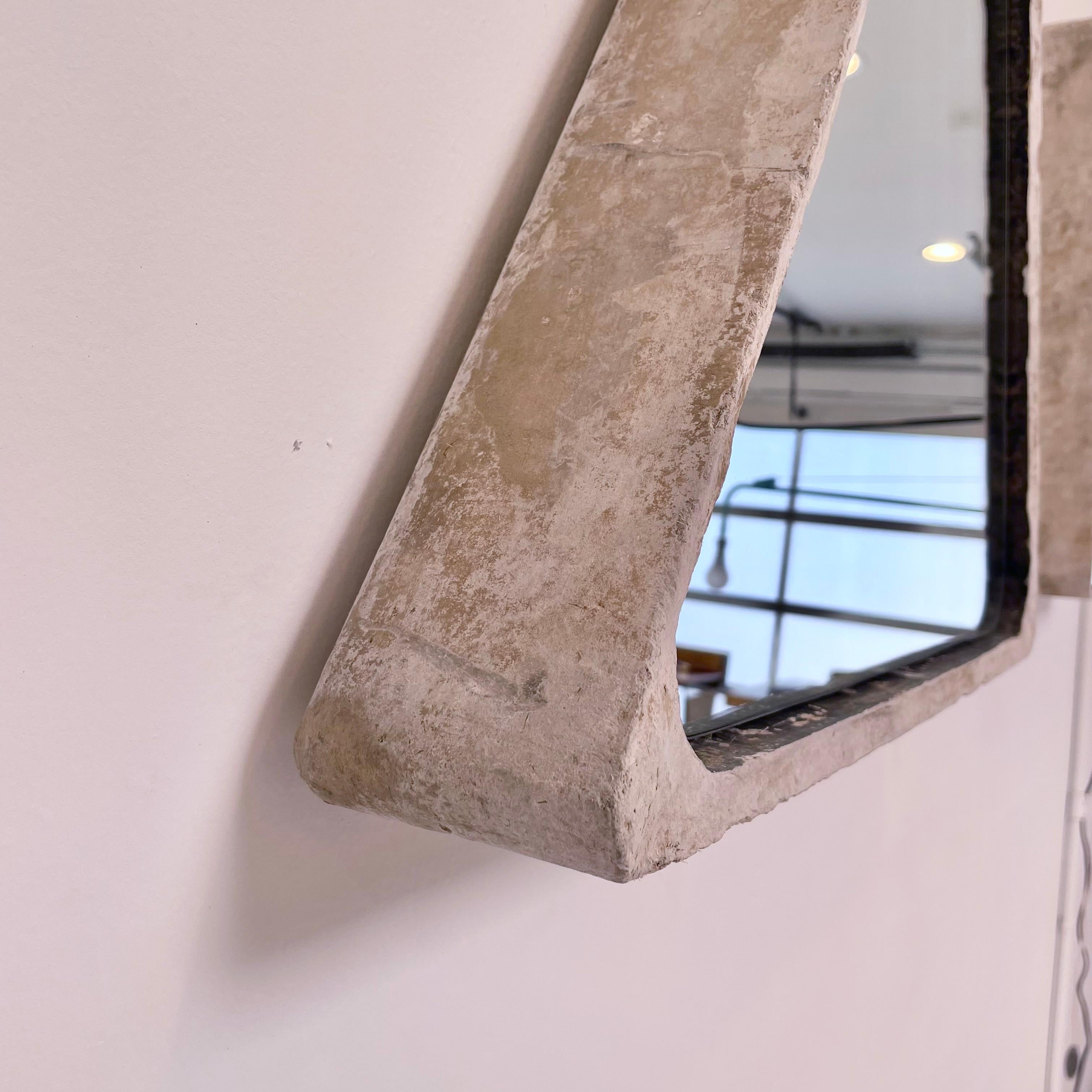 Triangular Willy Guhl Concrete Mirror, 1960s Switzerland For Sale at ...