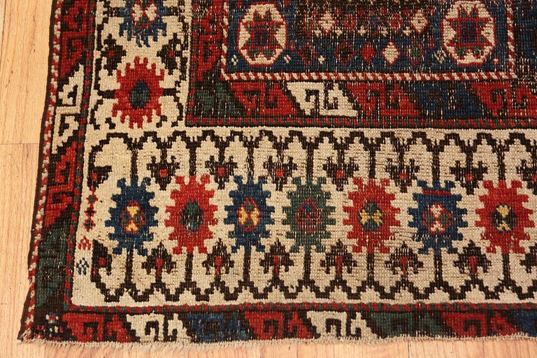 Tribal Antique Caucasian Avar Rug. Size: 2' 7" x 3' 10" (0.79 m x 1.17 ...
