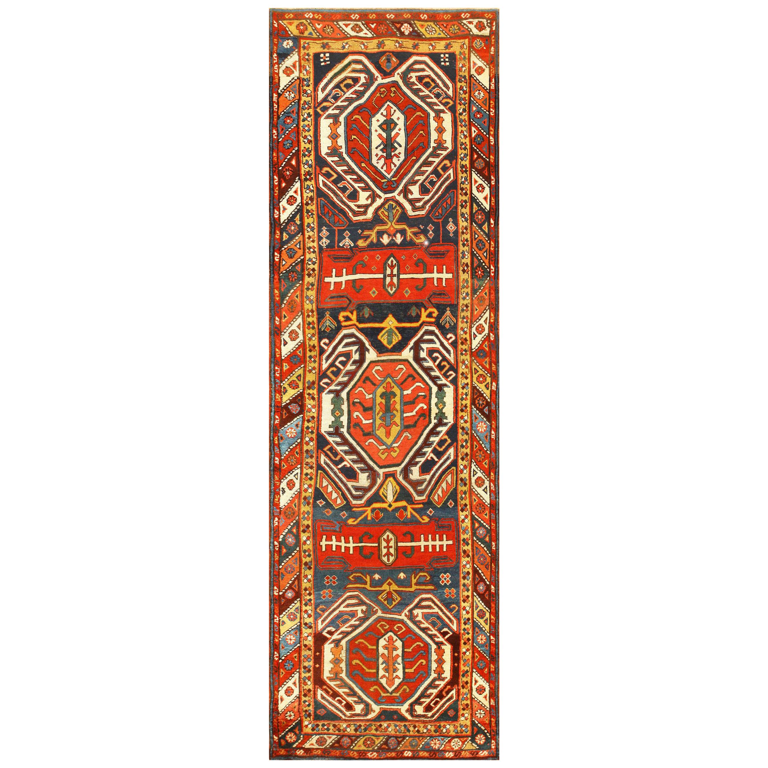 Tribal Antique Turkish Kırşehir Runner Rug. Size: 3 ft 3 in x 12 ft at ...