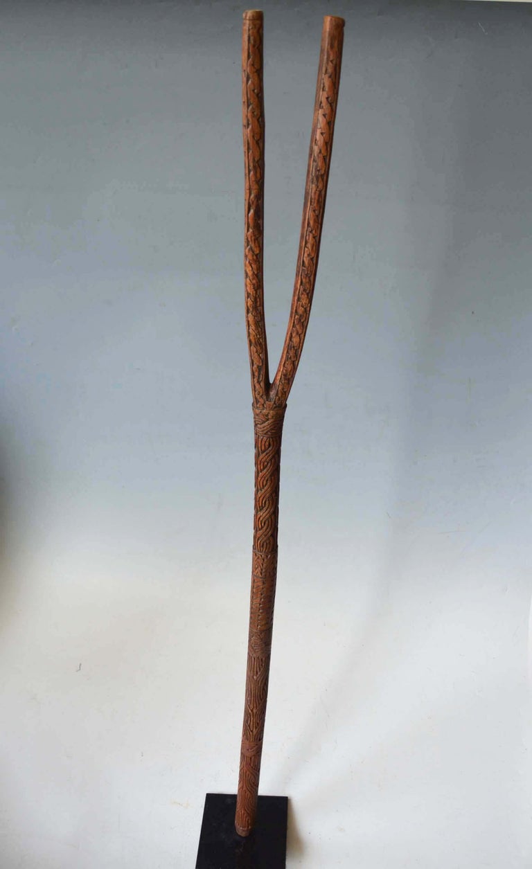Tribal Art Carved Presentation Staff Boni Somalia Sculpture Interior ...
