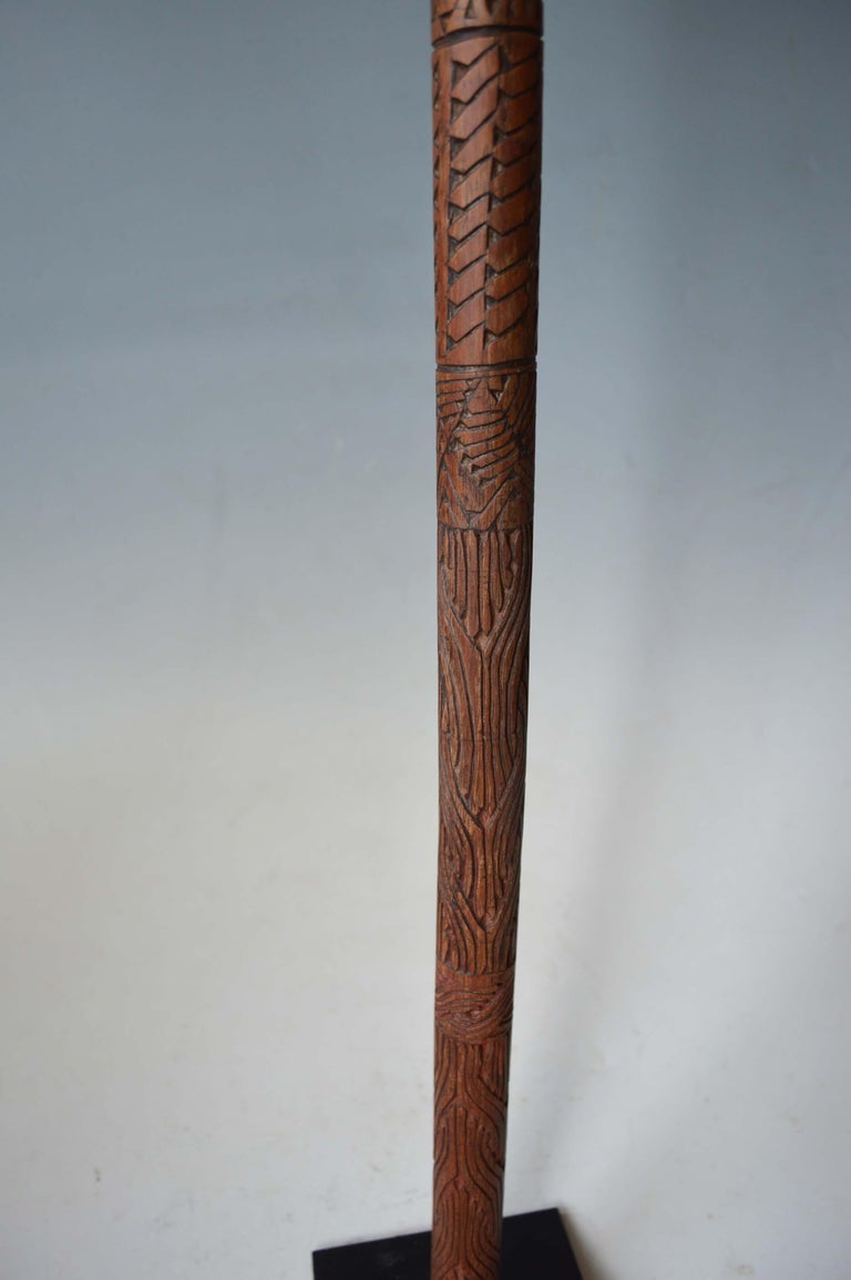 Tribal Art Carved Presentation Staff Boni Somalia Sculpture Interior ...