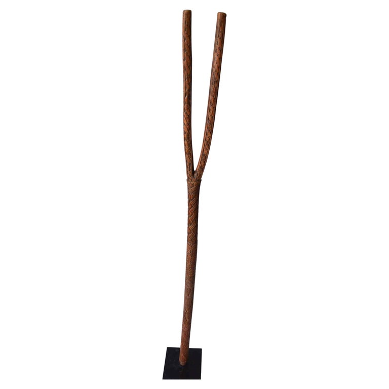 Tribal Art Carved Presentation Staff Boni Somalia Sculpture Interior ...