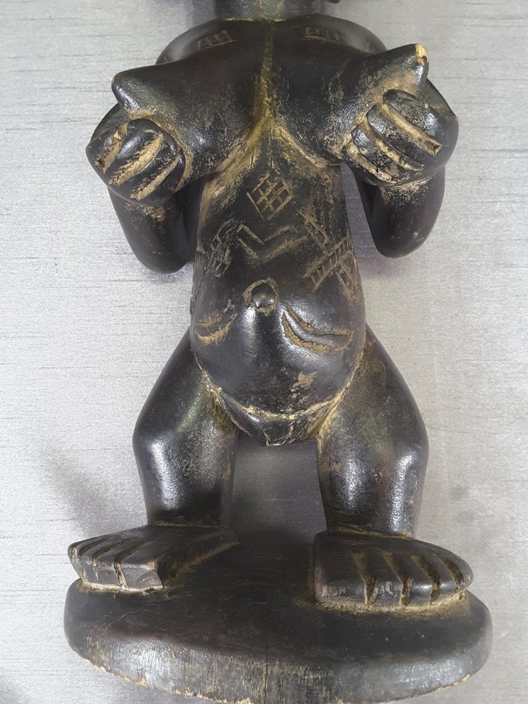 Tribal Arts Luba Fertility Figure/Statue of a Pregnant Woman For Sale ...