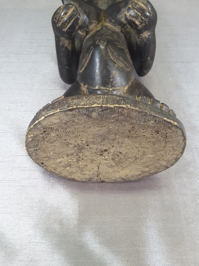 Tribal Arts Luba Fertility Figure/Statue of a Pregnant Woman For Sale ...