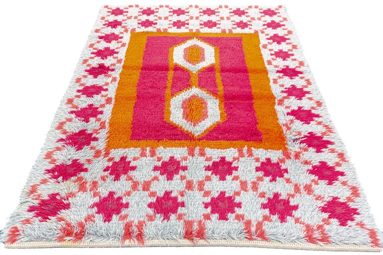 Rya Rug Swedish, 1950-1970 For Sale at 1stDibs