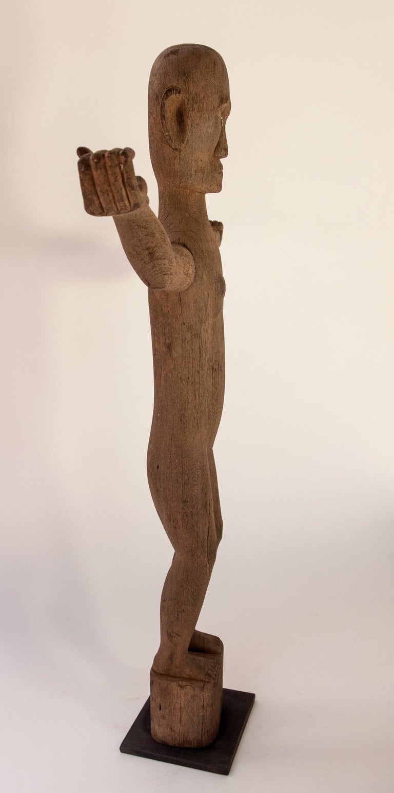 Tribal Hampatong Pantak Ancestor Statues from West Borneo. Mid-Late ...
