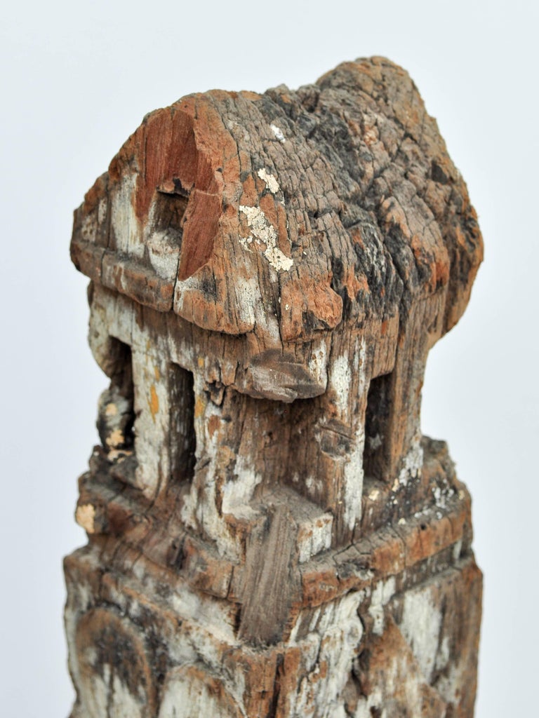 Tribal Marking Posts from West Nepal, Set of Three, Early to Mid-20th ...