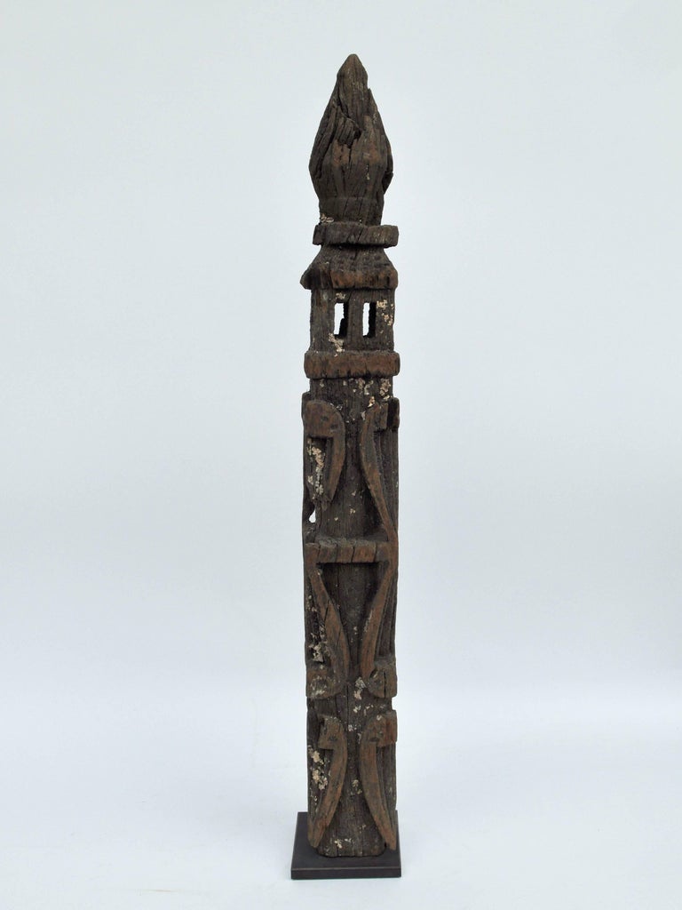 Tribal Marking Posts from West Nepal, Set of Three, Early to Mid-20th ...