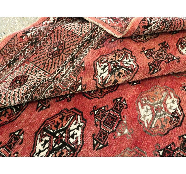 Tribal Mid-20th Century Handmade Central Asian Turkoman Large Room Size ...