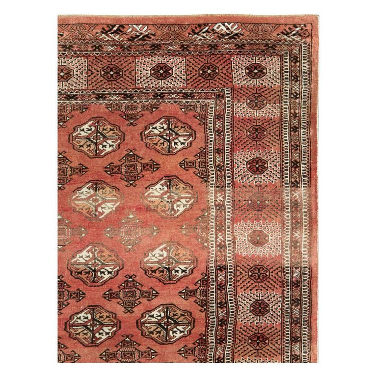 Tribal Mid-20th Century Handmade Central Asian Turkoman Large Room Size ...