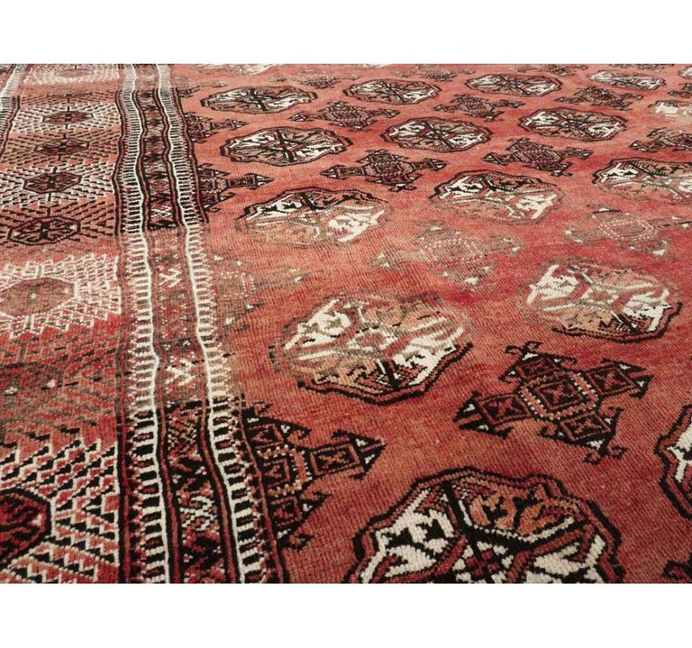Tribal Mid-20th Century Handmade Central Asian Turkoman Large Room Size ...