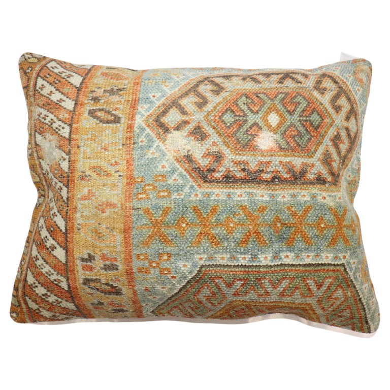Tribal Persian Antique Rug Pillow For Sale at 1stDibs