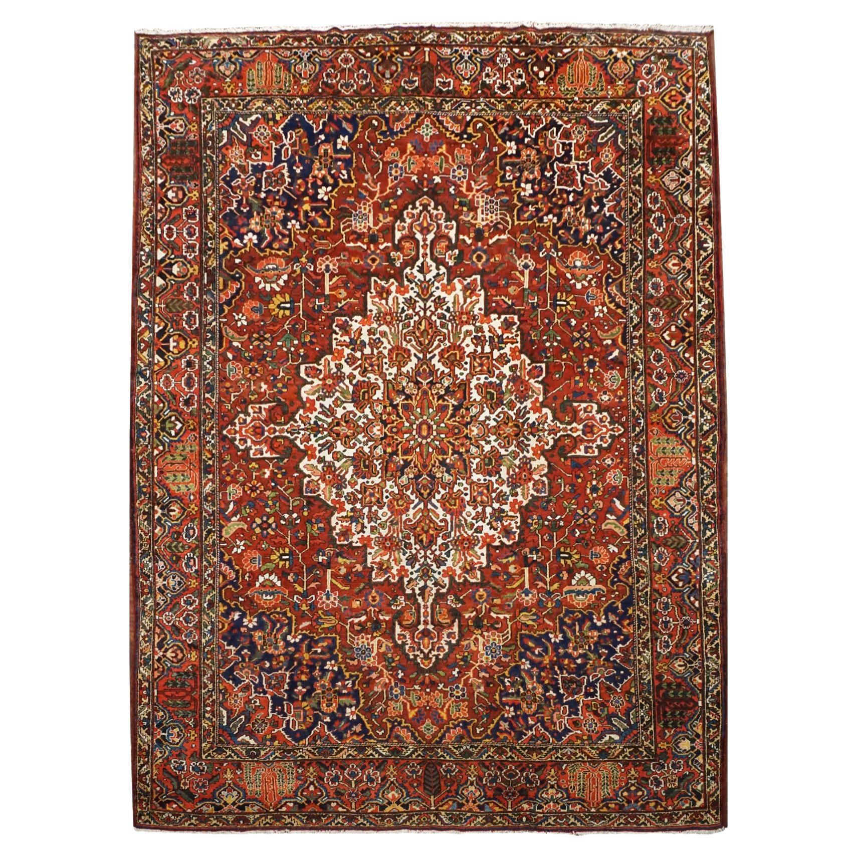 Antique Persian Bakhtiari Rug with Incredible Geometric Details, circa ...