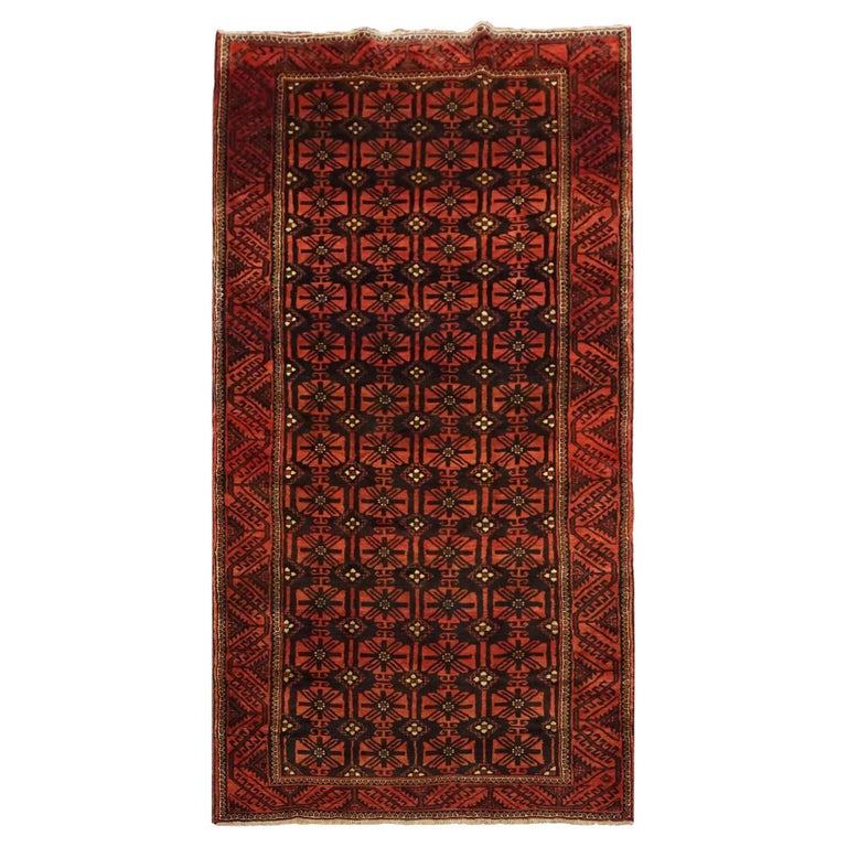 Tribal Persian Baluchi Gallery Runner, circa 1930 For Sale at 1stDibs
