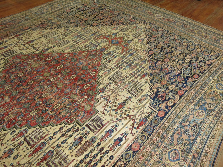 Tribal Persian Bidjar Rug For Sale at 1stDibs