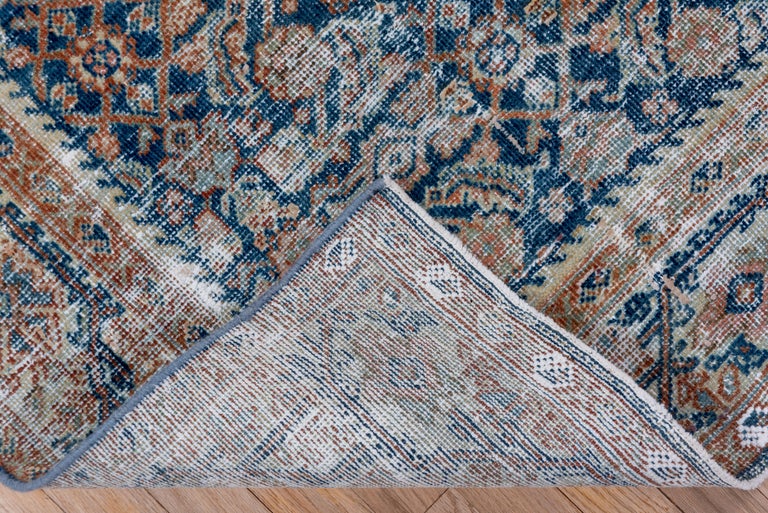 Tribal Persian Mahal Rug, Distressed, Herati Pattern at 1stDibs