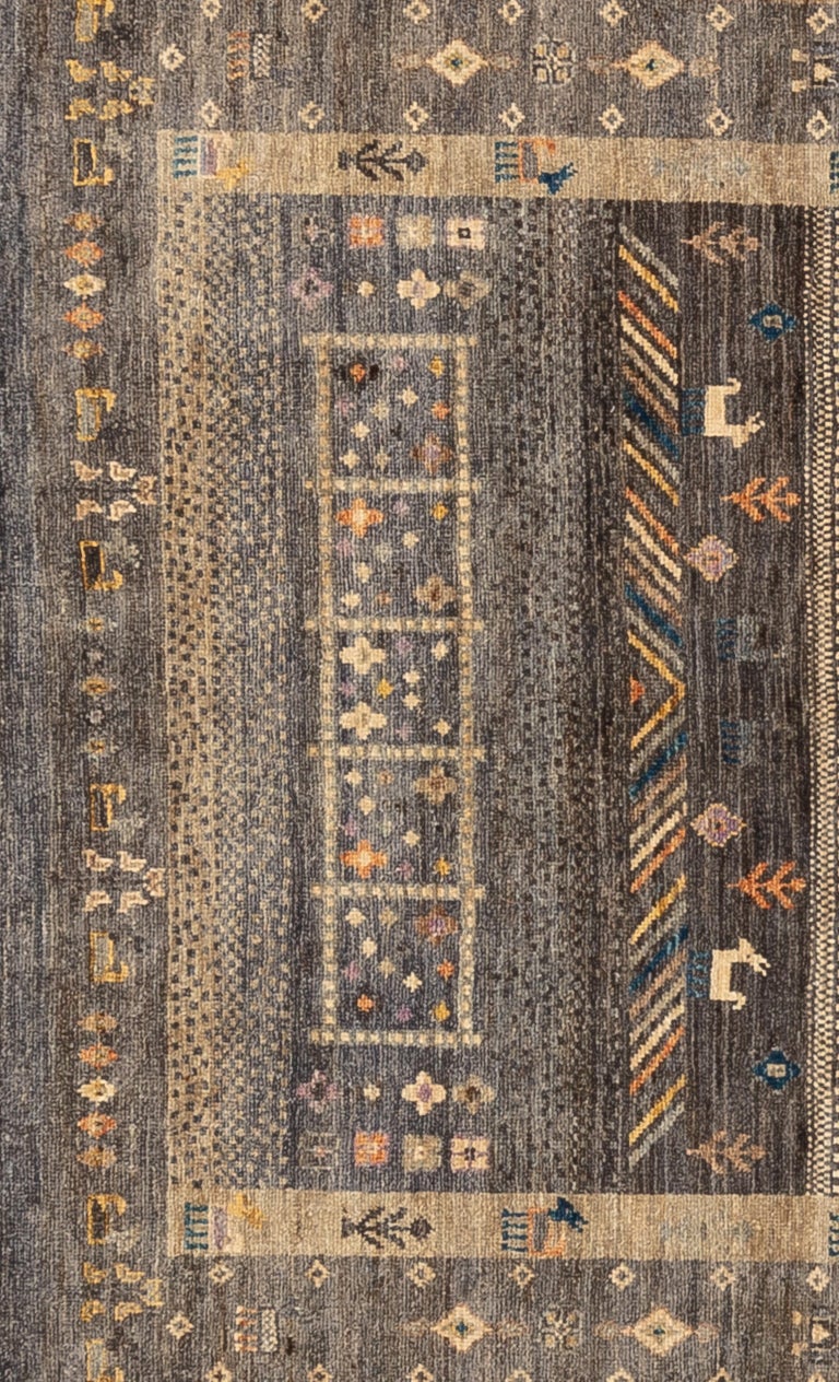 Tribal Rug with Gabbeh Elements For Sale at 1stDibs