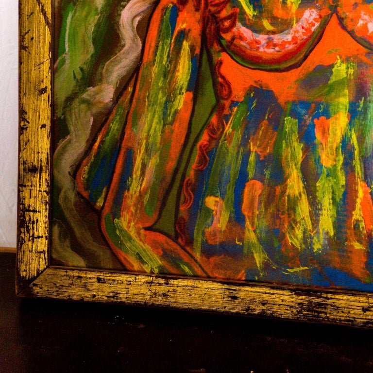 Tribal Still Life Colorful Print Portrait after Jean-Michel Basquiat ...